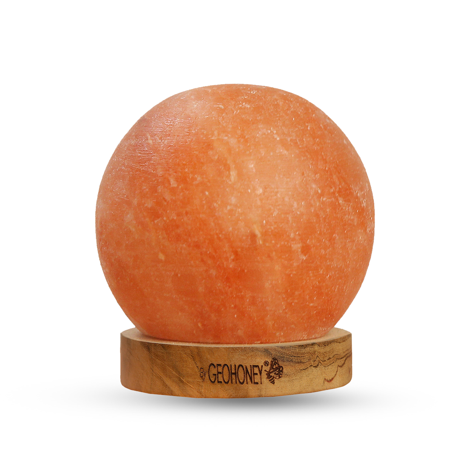 Himalayan Salt Lamp with USB Mini | Round Shape | Geohoney