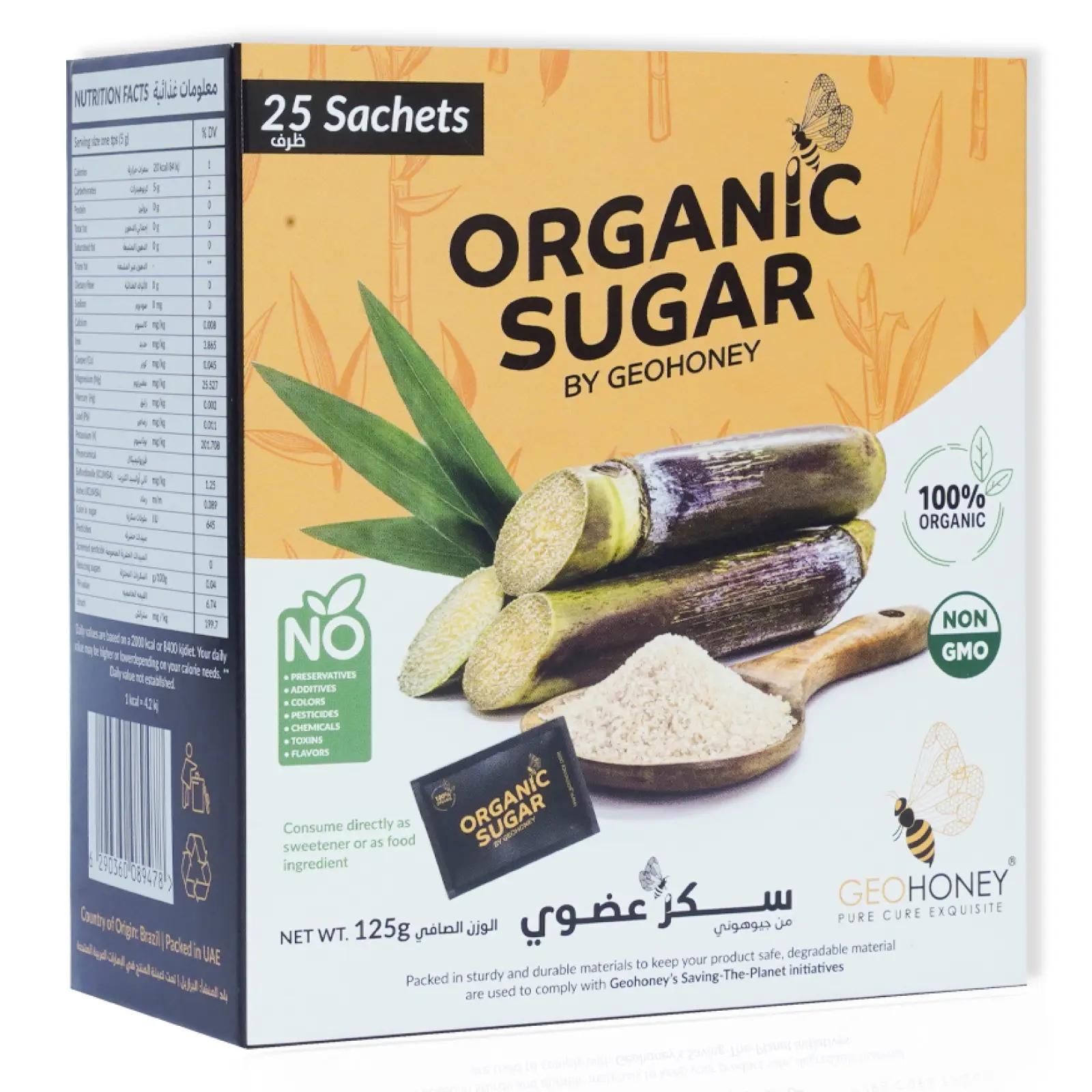 125 gm Organic Sugar |Chemical Free |GeoHoney