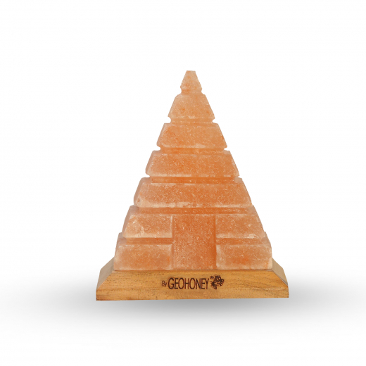Pyramid Shaped Himalayan Salt Lamp | Geohoney