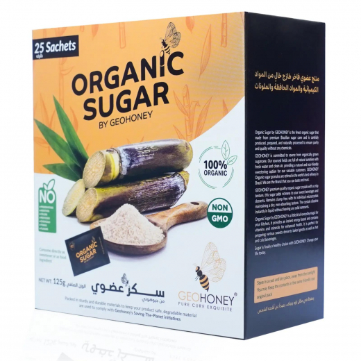 125 gm Organic Sugar |Chemical Free |GeoHoney